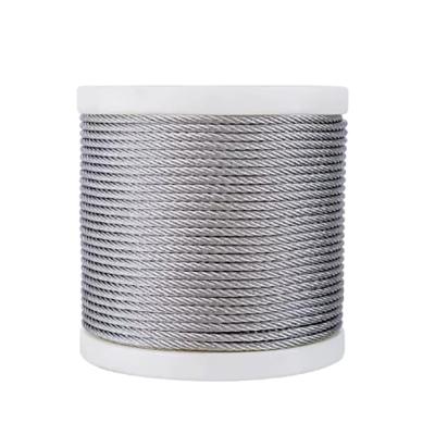 China High Strength Non-Alloy Stainless Steel Wire Rope 8mm 9mm 10mm 6X12 7FC 6X24 FC 6X19 FC 6X37 FC for Winch for sale