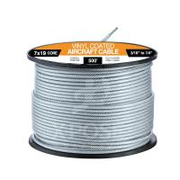 China High Strength 1770MPa 7x19 Galvanized Steel Aircraft Cable 3/16