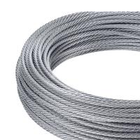 China Non-Alloy Galvanized 8mm 10mm 12mm Flexible Steel Wire Rope Carbon Steel Cable for Industrial Applications for sale