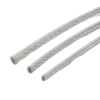 China 7*1 Bending PVC Coated Galvanized Aircraft Cable Steel Wire Rope 1x7 1/4
