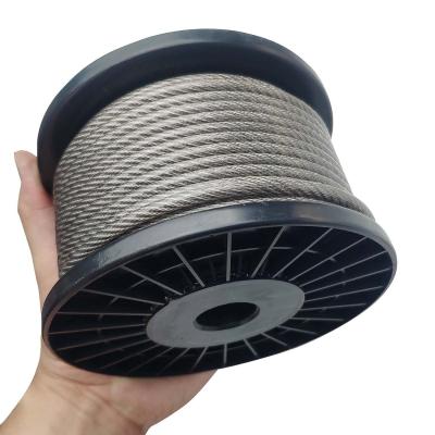 China 7*7 Construction Stainless Steel TPU PVC Wire Rope for Non-Alloy Applications at in AiSi Standard for sale