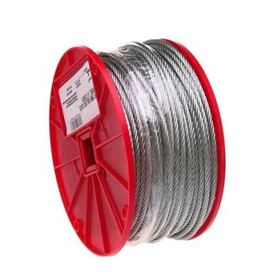 China 7*7 5.0mm Galvanized Steel Wire Rope Galvanized Aircraft Cable AISI 304 Stainless Steel Within Other Processing Service for sale