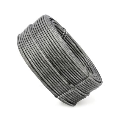 China Galvanized Aircraft Cable 7X19 High Strength Steel Wire Cable with 304 Stainless Steel OEM Acceptance for sale