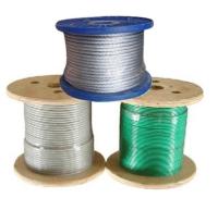 China Non-Alloy Construction Pvc Coated Galvanized Steel Wire Rope Joint With Strong Tensile Strength for sale