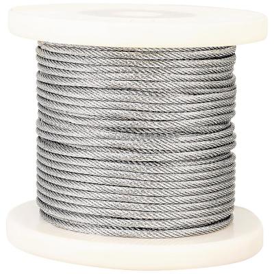 China 1/16'' 3/32'' 1/8'' 5/32'' 3/16'' 1/4'' 5/16'' 6x19 FC 6 x19 IWS PVC Coated Steel Wire Rope for Other Processing Service for sale