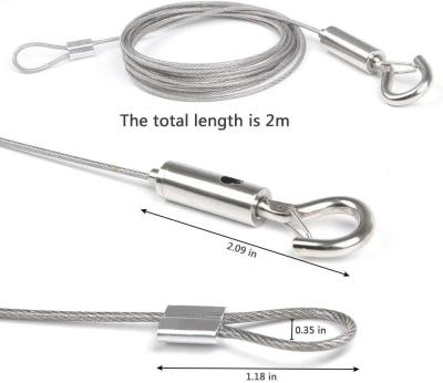 China Non-Alloy 5/32 7x19 Galvanized Aircraft Wire Rope Cable 500 Foot Reel for Hoisting for sale