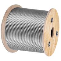 China 1x19 Type 316 Stainless Steel Construction ASTM A 475 High Tensile Galvanized 7 Wire 0.33mm Steel Strand Galvanized Steel Cable for sale