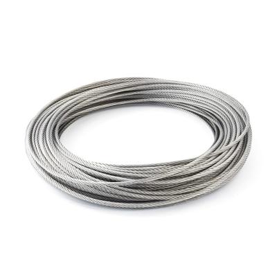 China High Tensile and AISI 316 304 Stainless Steel Wire Rope for Balustrade Lifting Capability Guaranteed for sale