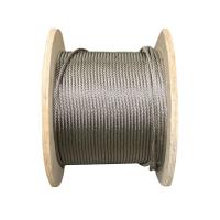 China 1960 Strength 304 Stainless Steel Wire Rope 7*7 Structure 1.5mm Clothes Line 1.67kn Breaking Force for sale