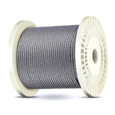 China 10mm Stainless Steel Wire Rope 7x19 for Cranes and Other Processing Service A2 A4 AISI304 AISI316 SUS304 SUS316 for sale