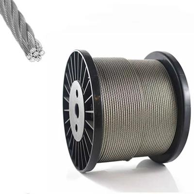 China 1000fts Length High Strength 304 316 Stainless Steel Wire Rope Steel Cable Grade Carton Steel for sale