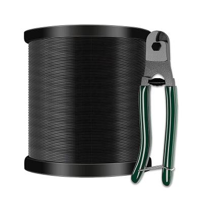 China 7x7 Strands Construction 304 Stainless Steel Black Vinyl Coated Wire Rope and Steel Cable for DIY Deck Railings for sale
