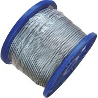 China 1000 ft Length 6x19+IWRC Construction Galvanized Aircraft Cable Wire Rope ISO9001/ISO14001 Certified for sale