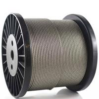 China 1000 ft Length 6x19+IWRC Construction Galvanized Aircraft Cable Wire Rope ISO9001/ISO14001 Certified for sale