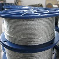 China 1000 ft Length 6x19+IWRC Construction Galvanized Aircraft Cable Wire Rope ISO9001/ISO14001 Certified for sale