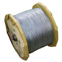 China Grade Carbon Steel Galvanized Aircraft Cable Wire Rope MIL-DTL-83420 9.53mm Diameter for sale