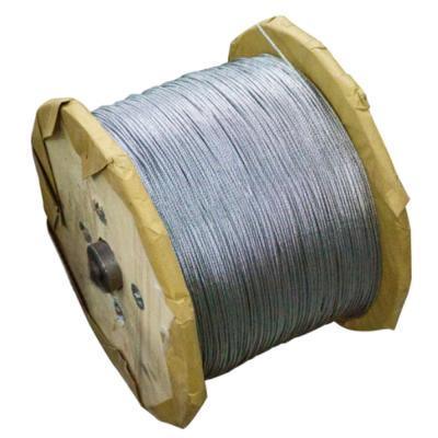 China Grade Carbon Steel Galvanized Aircraft Cable Wire Rope MIL-DTL-83420 9.53mm Diameter for sale