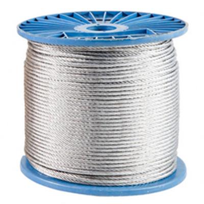 China Galvanized Steel Wire Rope with 6x12+7FC Construction Carbon Steel Material in 500m/1000m Length for sale