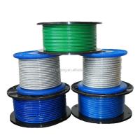 China Non-Alloy PVC Coated Steel Wire Rope with Customizable Diameter and ISO9001 Certification for sale