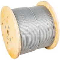 China Galvanized Steel Wire Rope 3.97mm MIL-DTL-83420 7x19 Aircraft Cable with ±1% Tolerance for sale