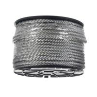 China Galvanized Steel Wire Rope 3.97mm MIL-DTL-83420 7x19 Aircraft Cable with ±1% Tolerance for sale