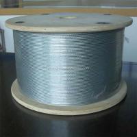 China Galvanized Steel Wire Rope 3.97mm MIL-DTL-83420 7x19 Aircraft Cable with ±1% Tolerance for sale
