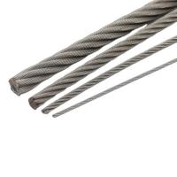 China Reasonable Stainless Steel Wire Rope 1x7 1x19 1x37 with Acceptable OEM and 0.08% C Content for sale