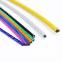 China 7*7 Construction PVC Coated Galvanized Steel Wire Rope 3.0mm High Carbon Colorful with Other Processing Service for sale
