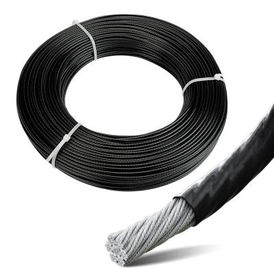 China OEM PVC Nylon Plastic Coated Color SS Stainless Steel Coating Metal Carbon Cable PP Dog Mooring Marine Round Wire Rope for sale