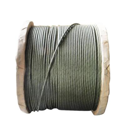 China 8x19S 8x7 PP-8mm Elevator Bright Wire Rope with Carbon Steel Material and Special Cold Heading Steel for sale