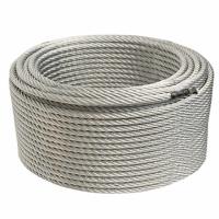 China Stainless Steel Wire Rope AISI316 with 6x12+7PP Construction and Fiber Core or Steel Core for sale