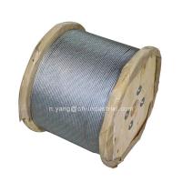 China Non-Alloy Galvanized 12mm Steel Wire Rope with 6x19 Construction for Heavy-Duty Applications for sale