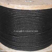 China ASTM Standard 7x7 Black Powder Coated Galvanized Wire Rope Aircraft Cable for Stage and Movies for sale