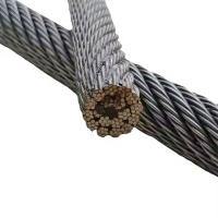 China DIN Standard Galvanized Steel Wire Rope Carbon Steel 1570MPa Strength for Construction Machinery for sale