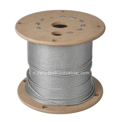 China 19x7 Construction 10mm Diameter Galvanized Steel Wire Rope with ±1% Tolerance for sale