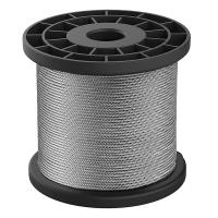 China 7x19 1x19 8mm Stainless 304 Cable SS Cable 316 304 Stainless Steel Wire Rope for balustrade Cable Deck Rails Customizable for sale
