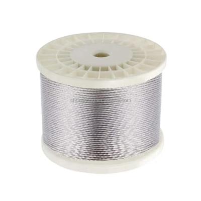 China 1x19 7x7 7x19 T316 Stainless Steel Aircraft Cable for Deck Cable Railing Kits 1/8