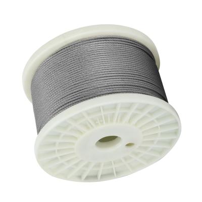 China AISI SUS316 7X19 Stainless Steel Steel Wire Rope For Marine Construction Tolerance ±1% Guaranteed for sale