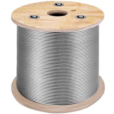 China Steel Wire Rope Galvanized 8mm 10mm 12mm 8*19s 8X19s Sfc Elevator Governor Rope Cable for sale