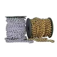 China 4mm Polished Stainless Steel Ball Chain with Customized Length for Window Curtain Decoration for sale