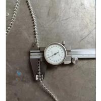 China 4mm Polished Stainless Steel Ball Chain with Customized Length for Window Curtain Decoration for sale