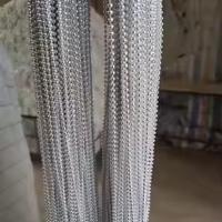 China 4mm Polished Stainless Steel Ball Chain with Customized Length for Window Curtain Decoration for sale
