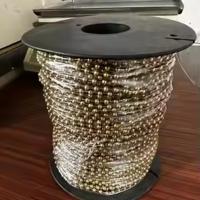 China 4mm Polished Stainless Steel Ball Chain with Customized Length for Window Curtain Decoration for sale