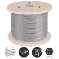 China T316 Stainless Steel Rope 1000fts 3/16