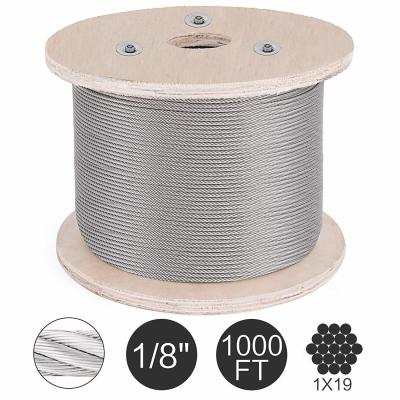 China T316 Stainless Steel Rope 1000fts 3/16