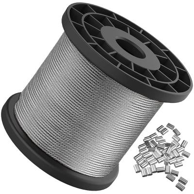 China 7x7 Construction Galvanized Steel Cable 3/64