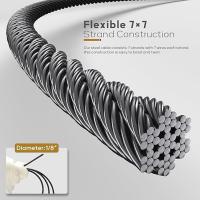China 304 Stainless Steel Wire Rope 7x19 Construction 10mm Diameter SS Cable for Balustrade Deck Rails for sale