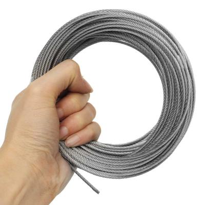 China 1000FT 316 Stainless Steel Cable 3 16 Inch 7x7 For Long Lasting Railing for sale