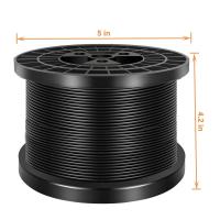 China PVC Coated Carbon Steel Wire Rope with 7x7 / 7x19 Construction for Industrial Applications for sale