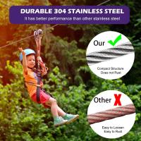 China 7x19 Construction Galvanized Aircraft Cable Wire Rope with 100 ft Length for sale